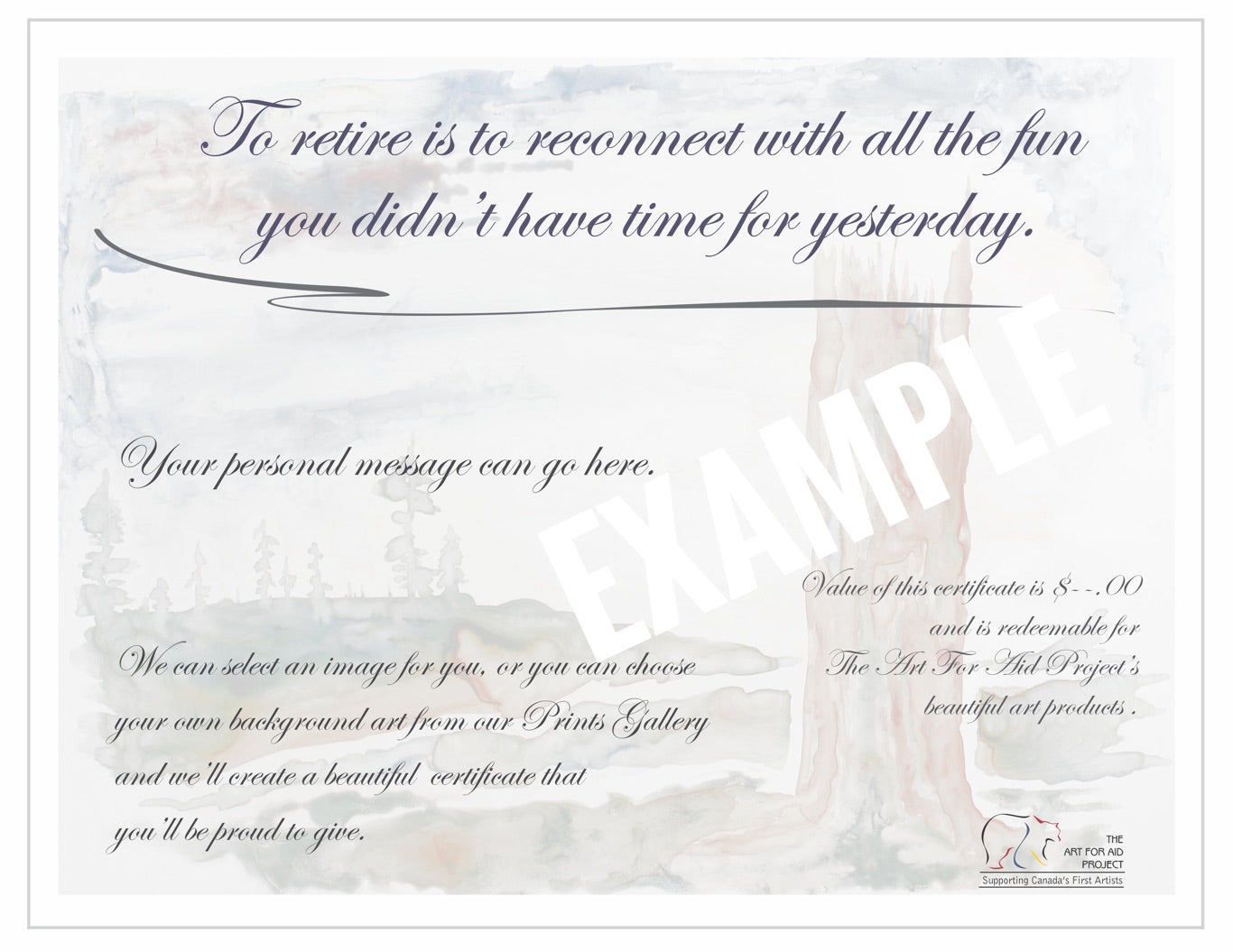 Happy Retirement Certificate
